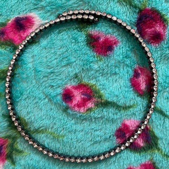 Joan Boyce | Jewelry | Joan Boyce One Shine Fits All Crystal Coil Collar Necklace | Poshmark